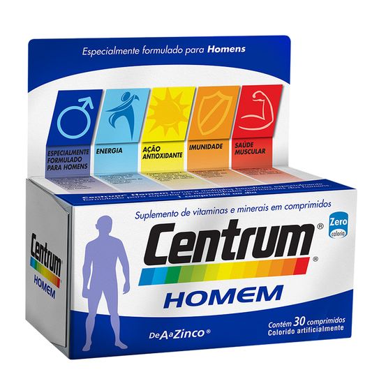 Centrum Homem Com 30 Comprimidos - Farmacias Pague Menos