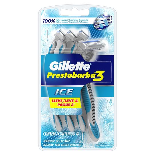 Aparelho Para Depilar Gillette Prestobarba 3 Feminino Com 2 Unidades ...