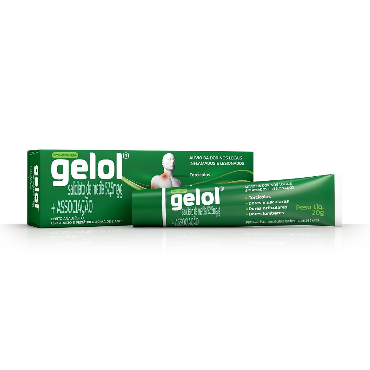 Gelol Pomada 20g - Farmacias Pague Menos