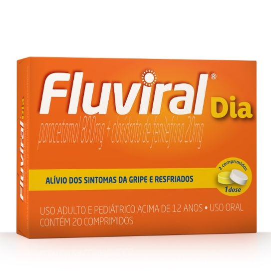 Fluviral Dia Com 20 Comprimidos - Farmacias Pague Menos