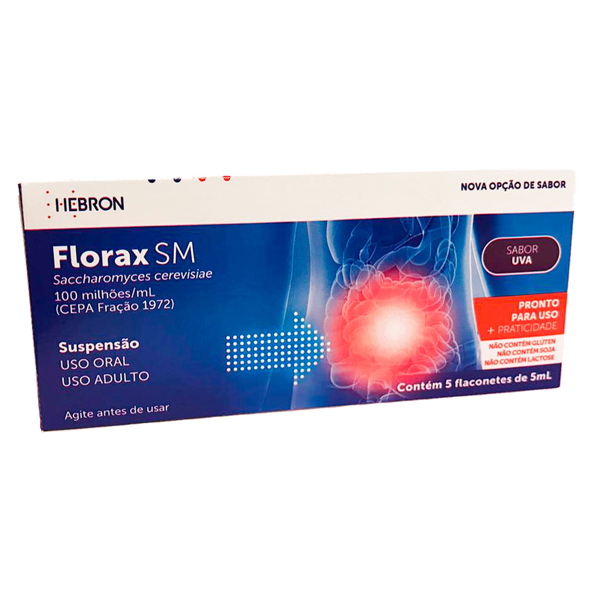 Florax Sm Adulto Sabor Uva Com 5 Flaconetes - Farmacias Pague Menos