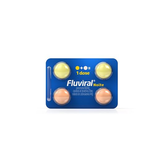 Fluviral Noite Com 4 Comprimidos - Farmacias Pague Menos
