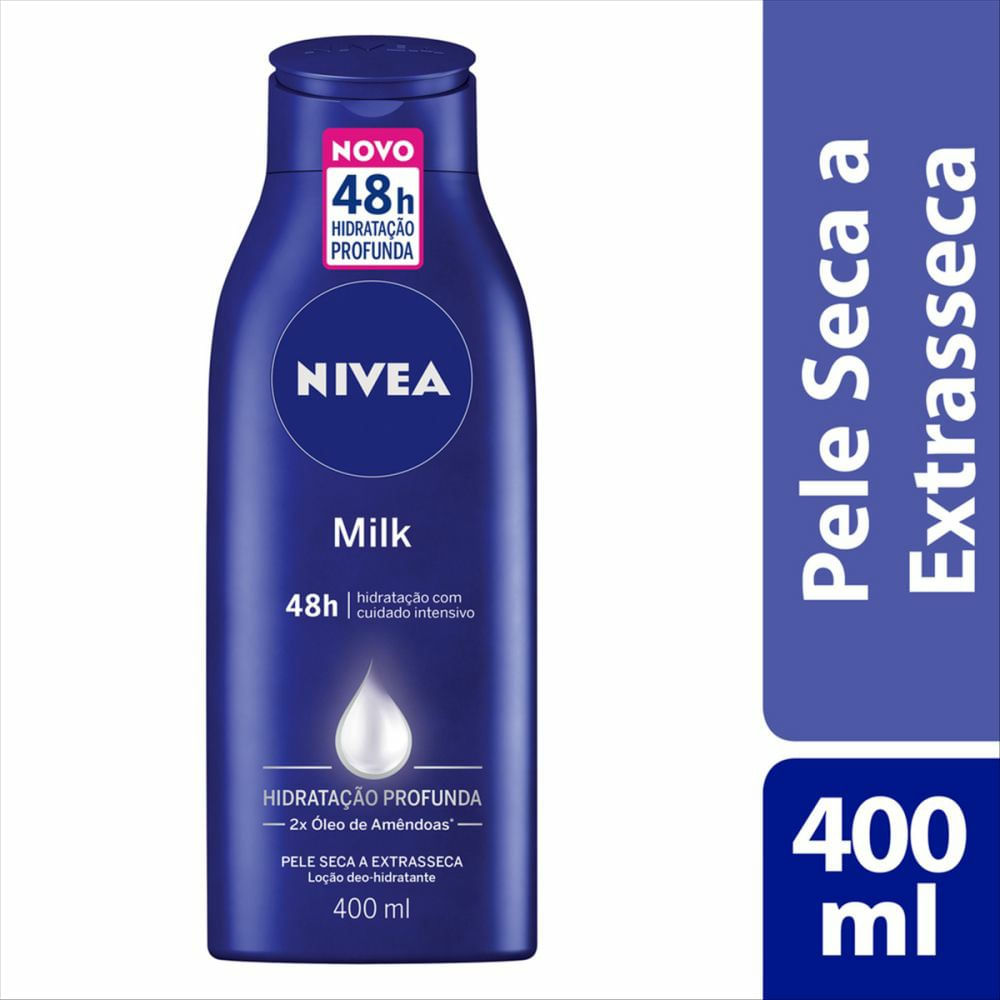 Hidratante Nivea Milk Pele Seca A Extra Seca 400ml - Pague Menos